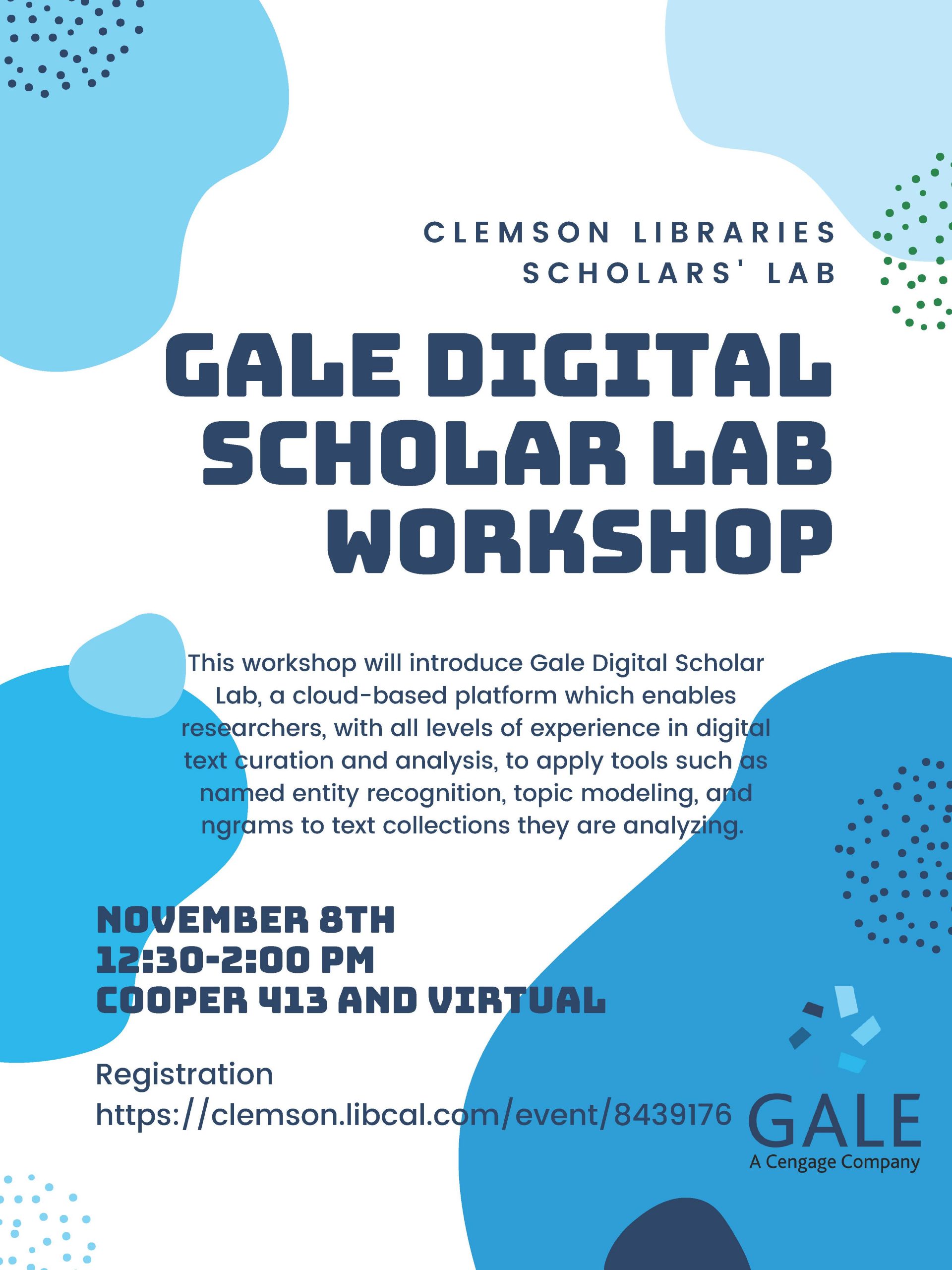 Gale Digital Scholar Lab Workshop – Clemson Libraries