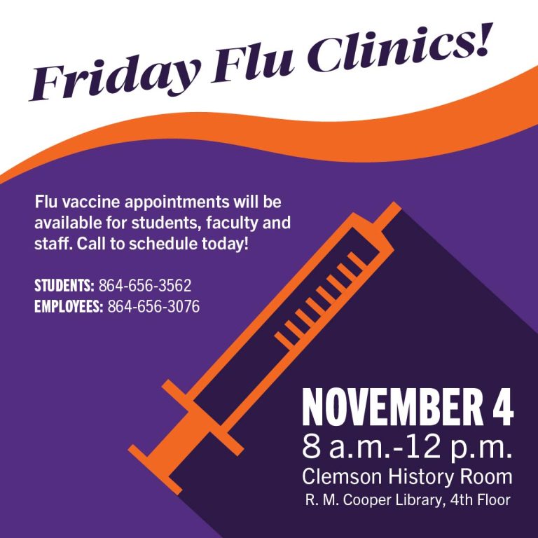 Flu shots available at Cooper Library Friday for students, faculty and ...