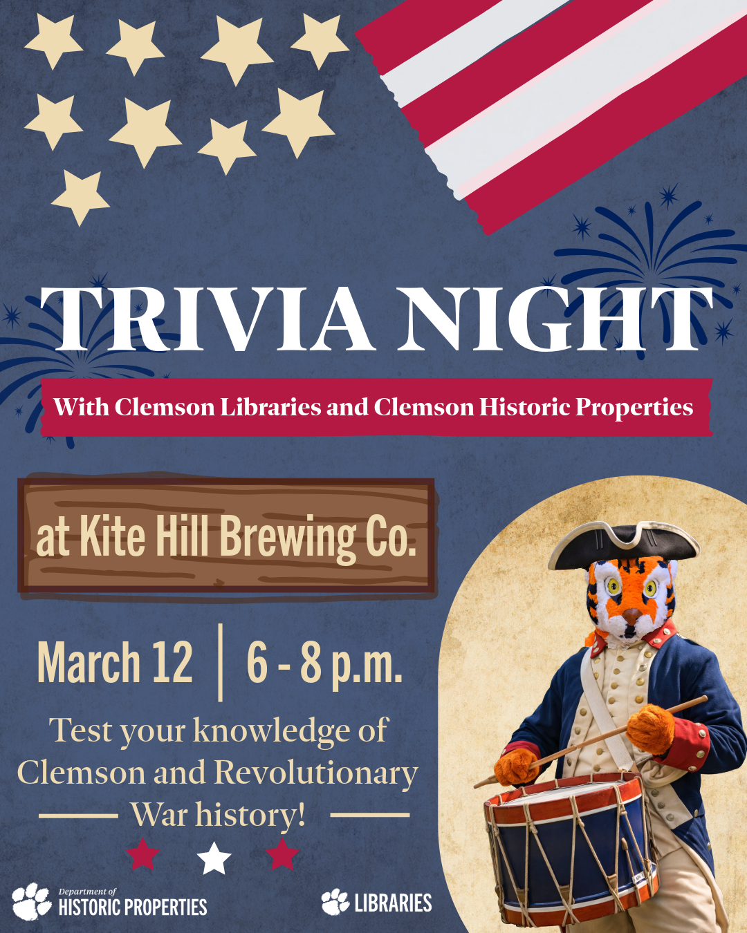 History lovers: Join us for Trivia Night March 12 – Clemson Libraries